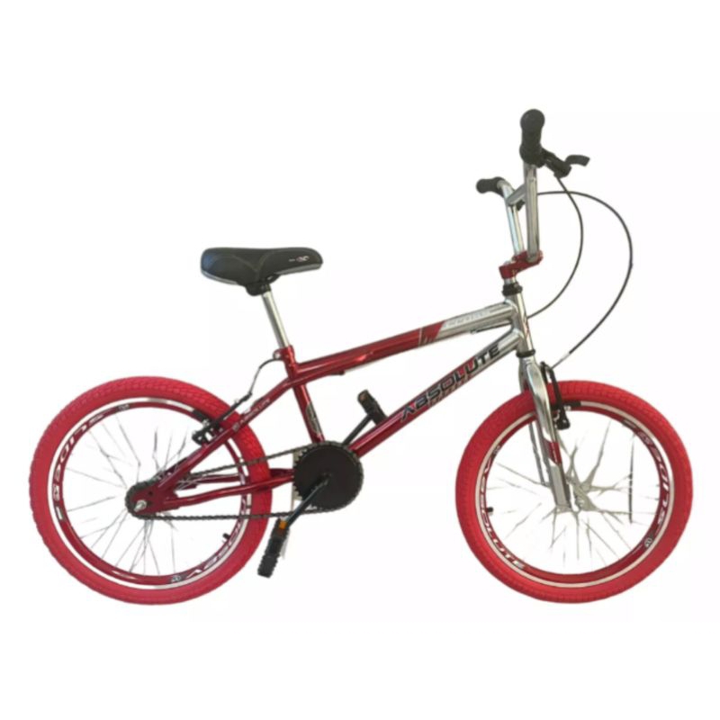 Bicicleta Cross aro 20 Absolute vermelha | Shopee Brasil