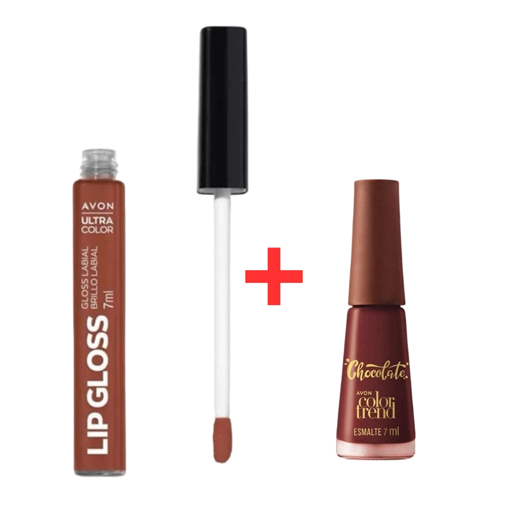 Kit Avon - Lip Gloss Marrom Must Have + Esmalte Color Trend Coleção ...