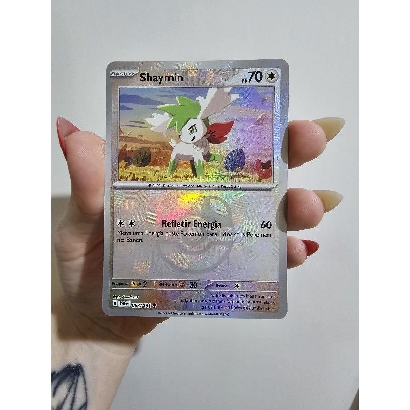 Carta pokémon- Shaymin master ball | Shopee Brasil