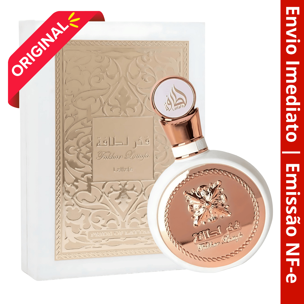 Perfume Fakhar Feminino Rosé Lattafa 100ml Eau de Parfum Original ...
