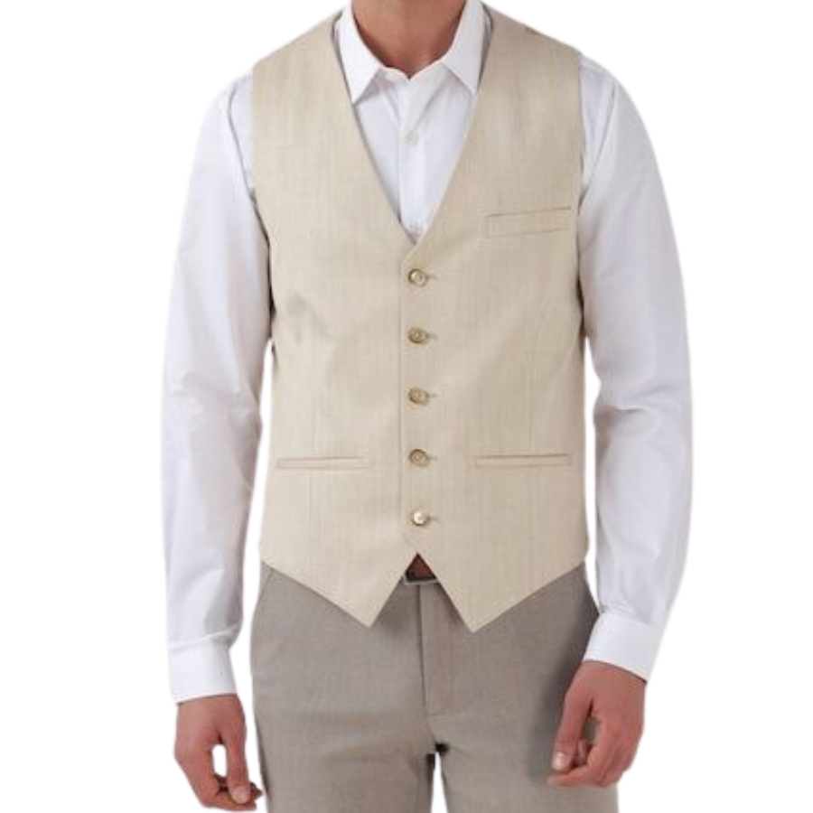 Colete Social Linho Masculino Slim Ajustável Ternos | Shopee Brasil