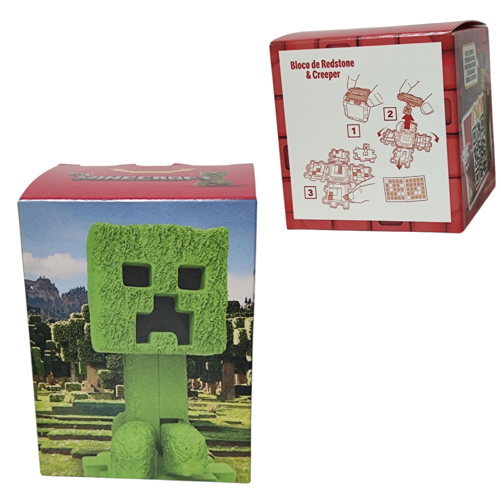 Conjunto 2 Brinquedos Creepers Minecraft O Filme Mc Feliz | Shopee Brasil