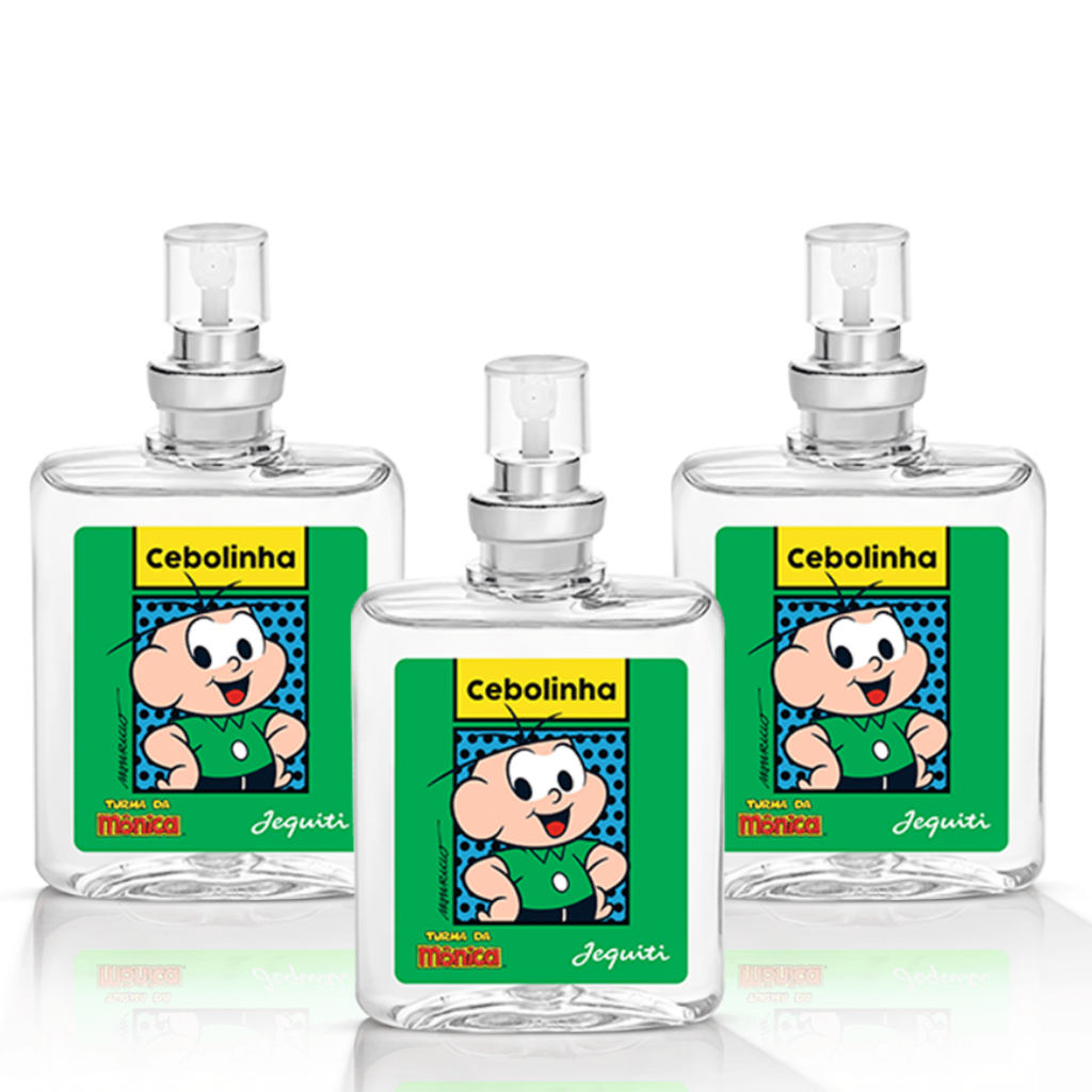 Turma da Mônica Kit 3 Perfumes Cebolinha Desodorante Colônia Jequiti ...