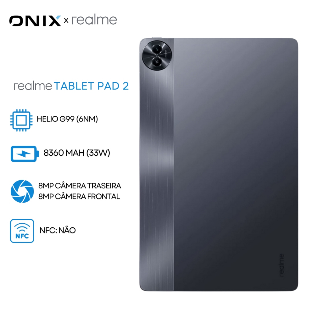 Realme Tablet Pad 2 | Câmera 8MP, Processador MediaTek MT8781 Helio G99 ...