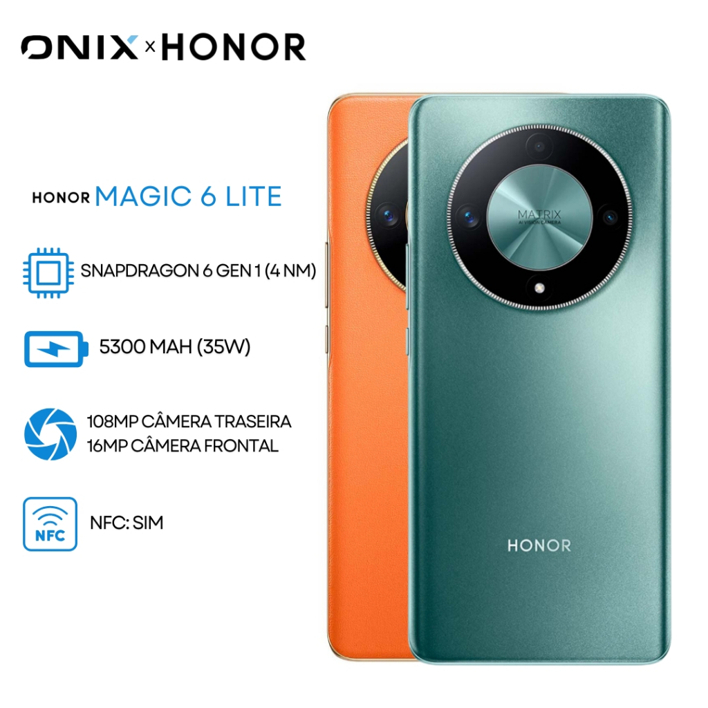 Celular Honor Magic 6 Lite | Smartphone 5G , ROM Global , Processador ...