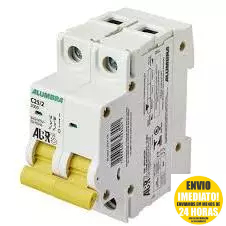 Disjuntor din curva C 25A - BIPOLAR ALBR2 Alumbra | Shopee Brasil