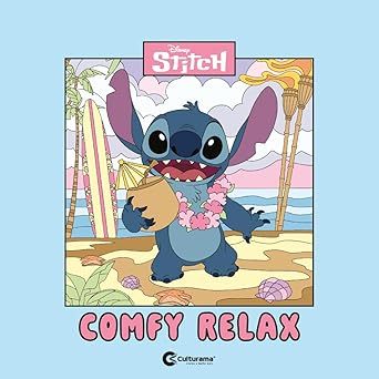 Stitch Comfy Relax - Livro de colorir com personagem da Disney ...