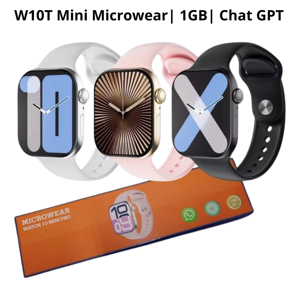 SMARTWATCHE W10T Mini Microwear| 1GB| Chat GPT | Shopee Brasil