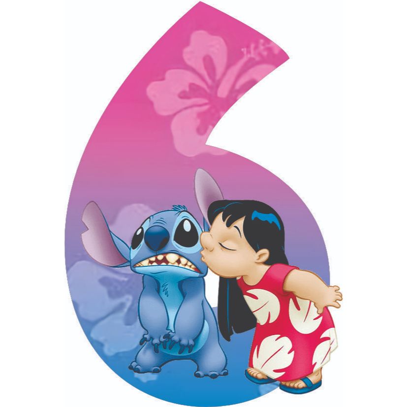 DISPLAY MDF (madeira) NÚMERO 6 STITCH E LILO JUNTOS 60CM | Shopee Brasil