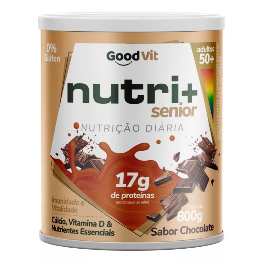 NUTRI + SENIOR GOOD VIT SABOR CHOCOLATE 800G | Shopee Brasil