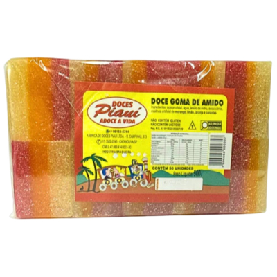 Kit Com 2 Doce Pacote Doce Goma De Amido- 900g C/ 50 Unidades -Doce ...