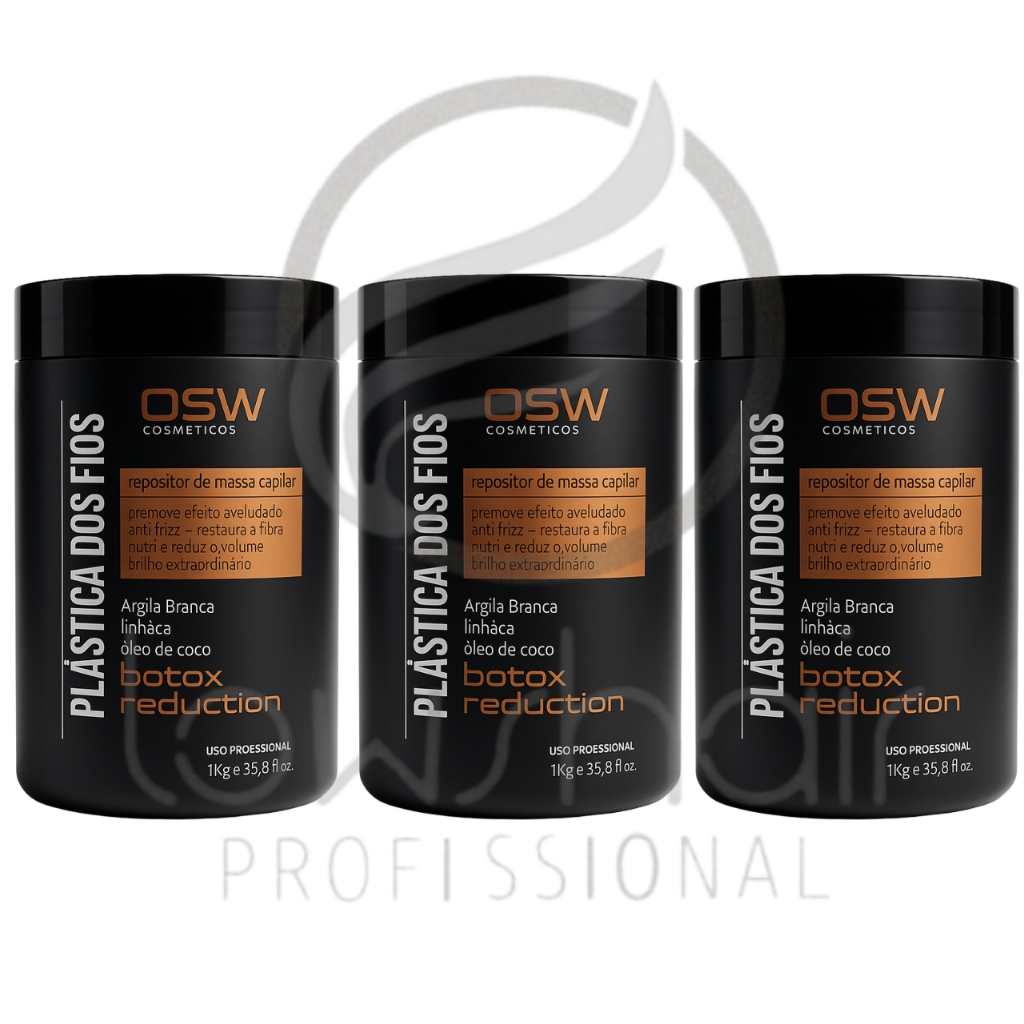 Kit 3x Tratamento Capilar OSW – 1Kg Cada | Shopee Brasil