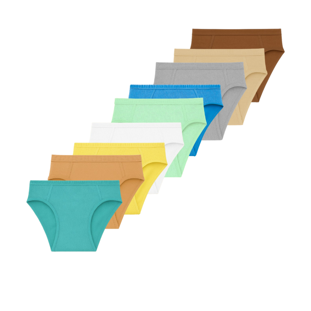 Kit 09 Cueca Slip Infantil 100% Algodão Revenda Menino Criança Colorido ...