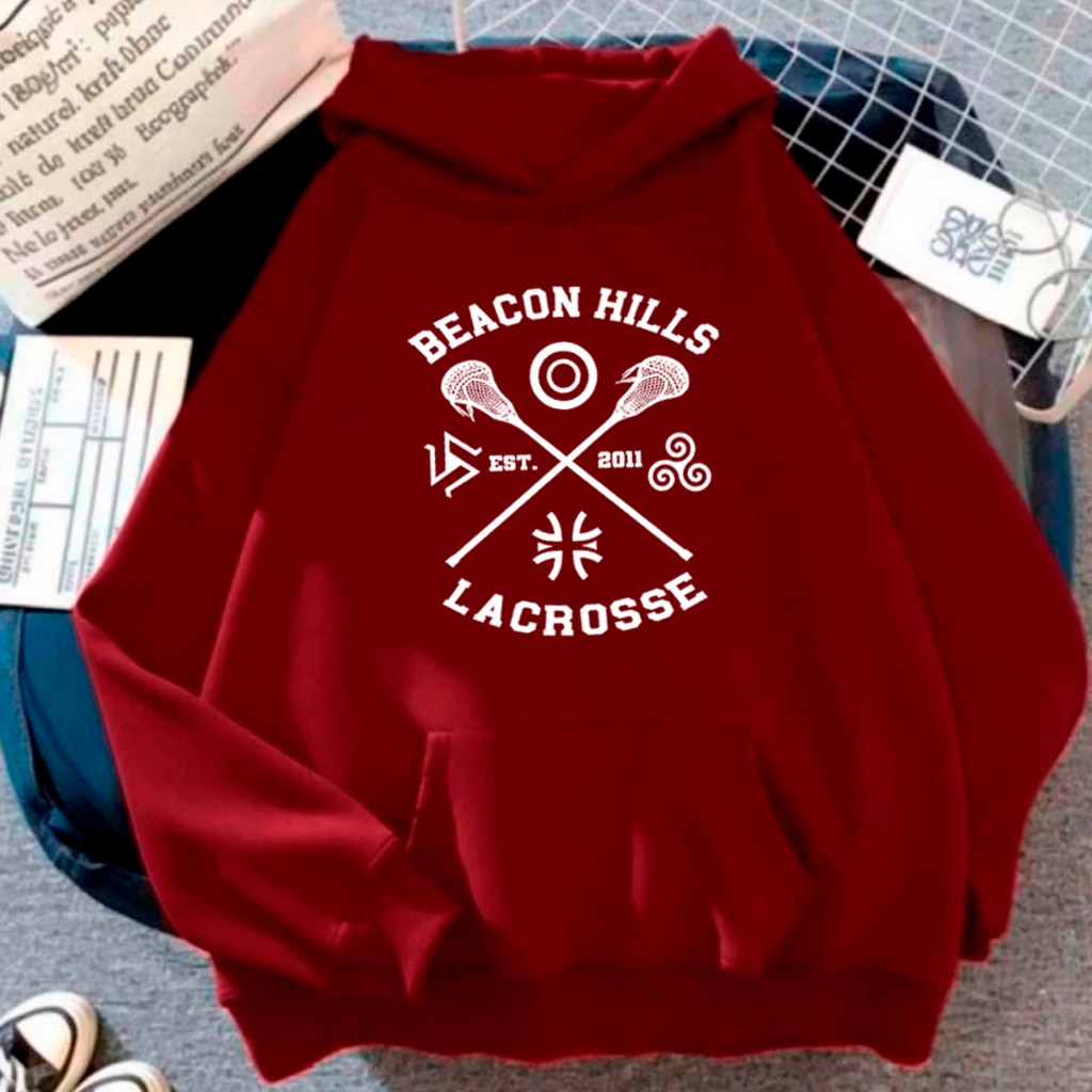 Moletom Unissex Capote Beacon Hills Teen Wolf Simbolos | Shopee Brasil