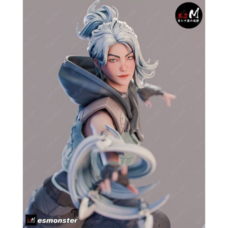 Jett Valorant- figure colecionável, resina, pintura profissional ...