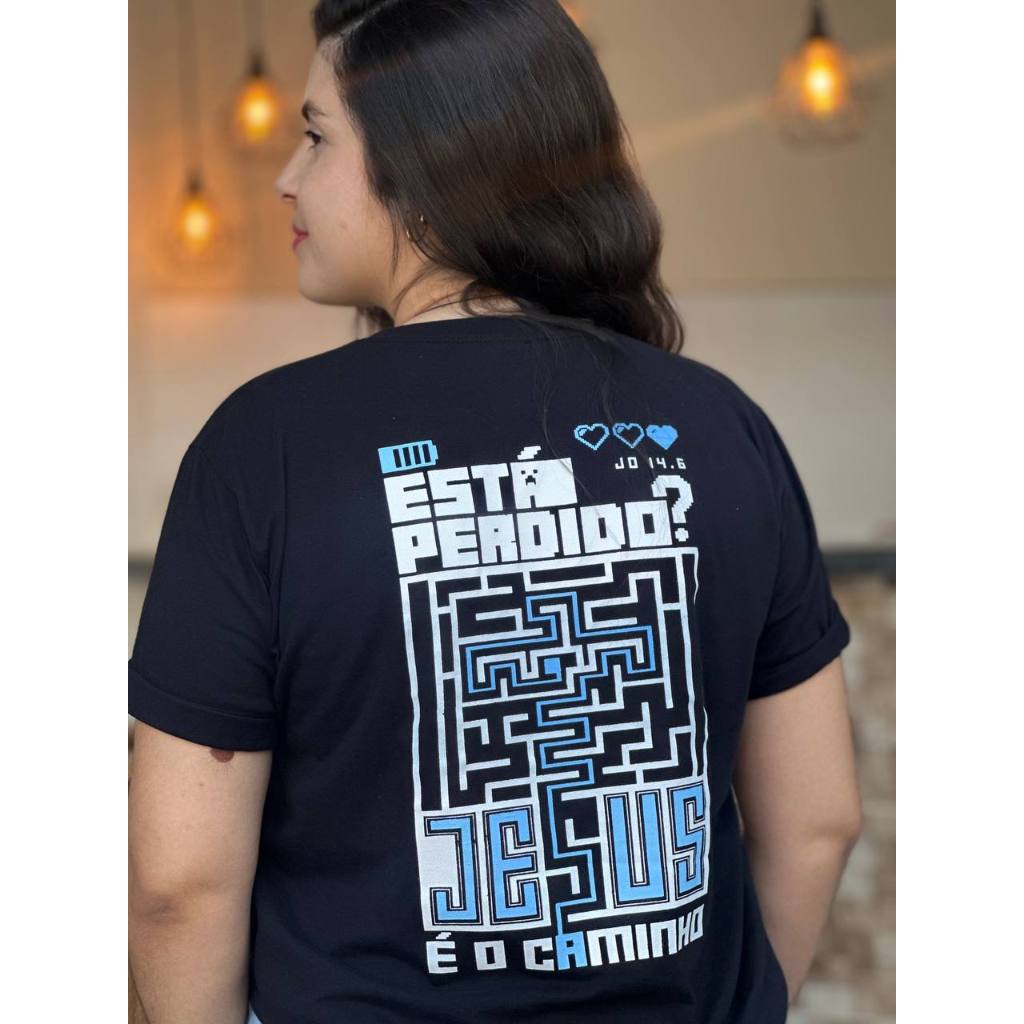 Camisa, camiseta cristã, gospel Unissex, Igreja Camisa Está perdido ...