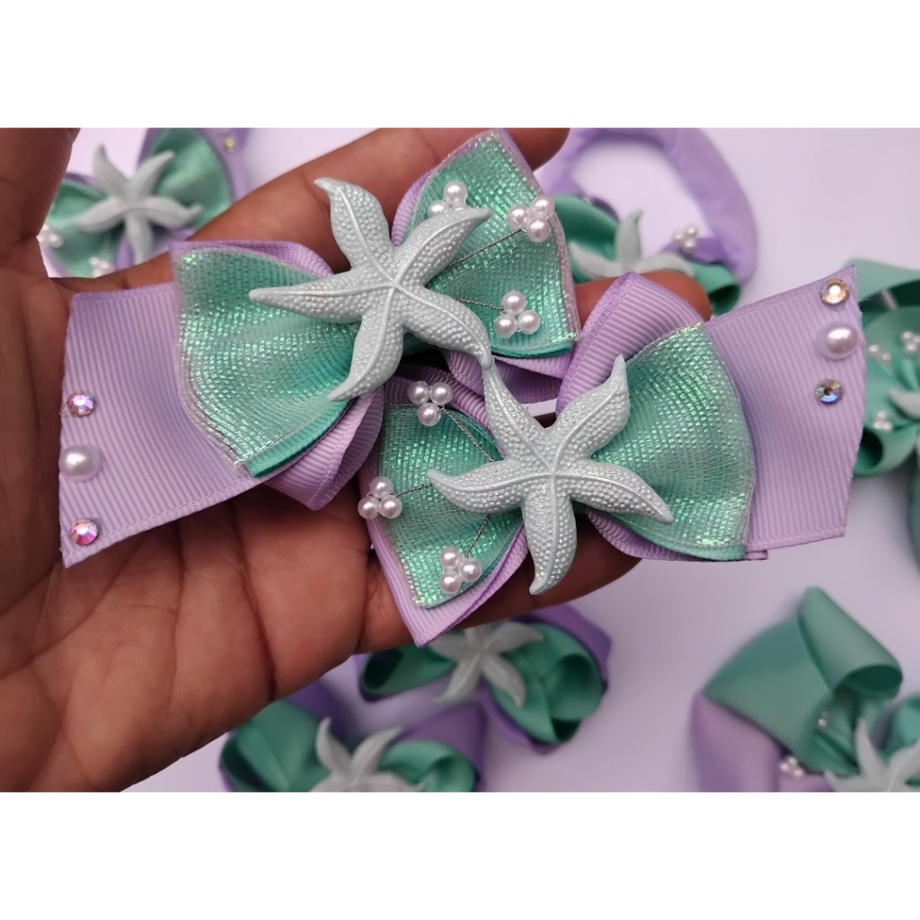Laços de Cabelo Infantil, Sereia, Fundo Do Mar. (Faixinha De Bebê ou ...