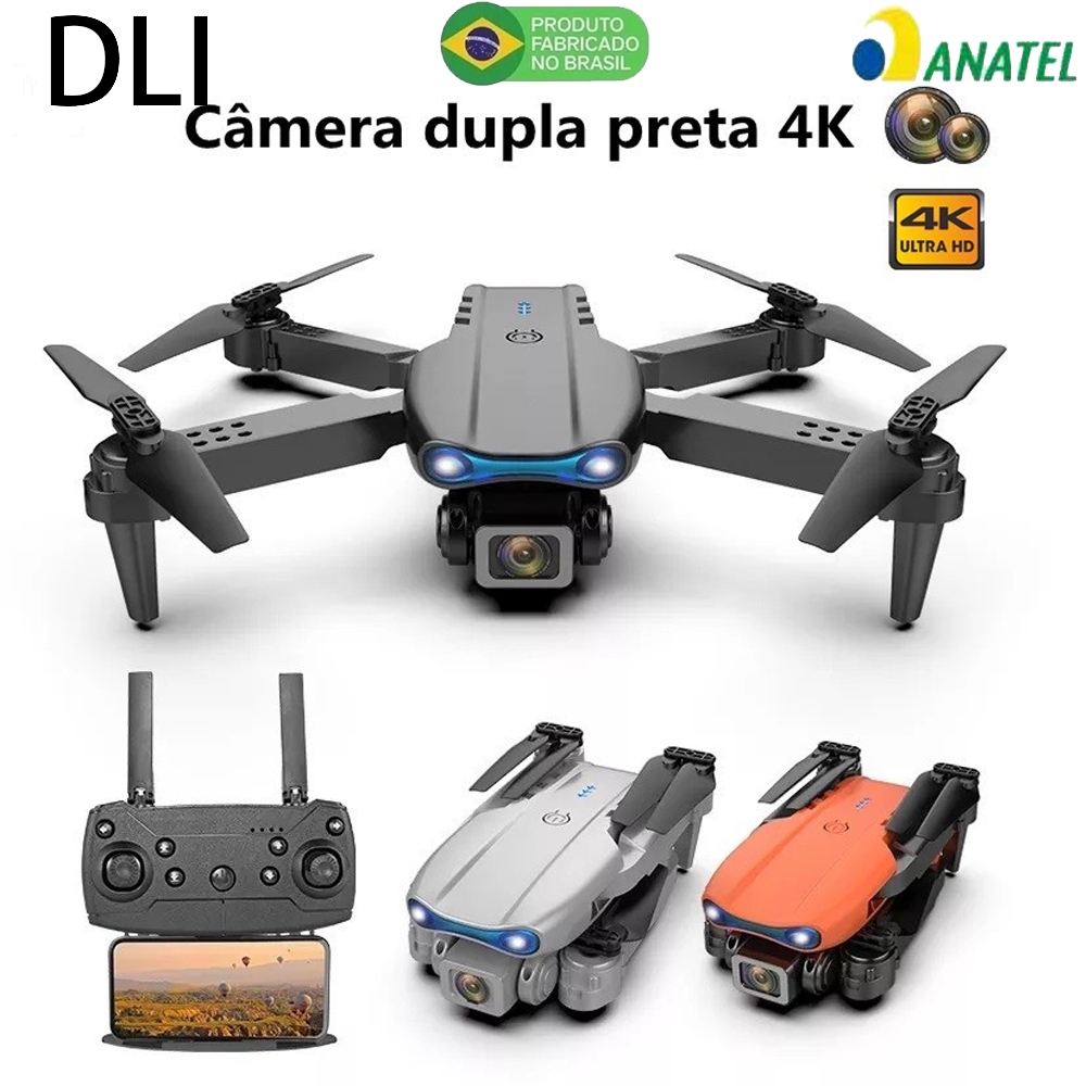 Dli E99/K3 Pro Drone Profissional De Alta Definição Com Câmera Dupla 4K ...