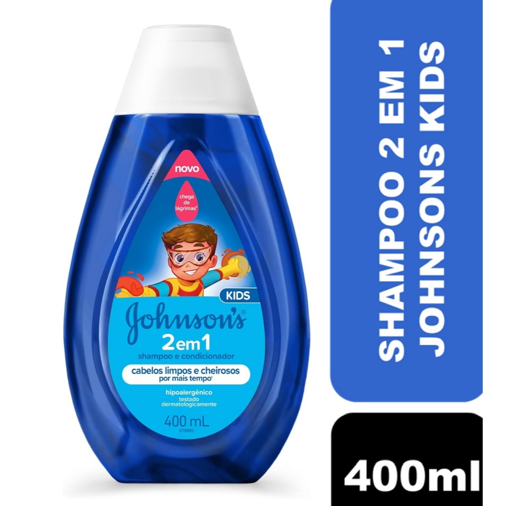 Shampoo e Condicionador Johnson's Kids 2 em 1 400ml | Shopee Brasil