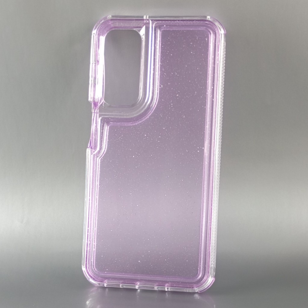 Kit 1 a 2 - Capinha 2 em 1 Glitter Brilho TPU + Antishock, Anti impacto Compativel p/ Celular ...