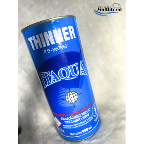 Thinner Multiuso ITAQUA 900ml – Solvente Desengraxante para Limpeza e ...