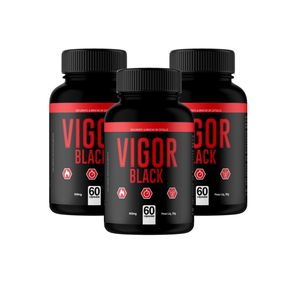 Vigor Black 180 Caps - Virilidade do Homem - Suplemento Alimentar ...