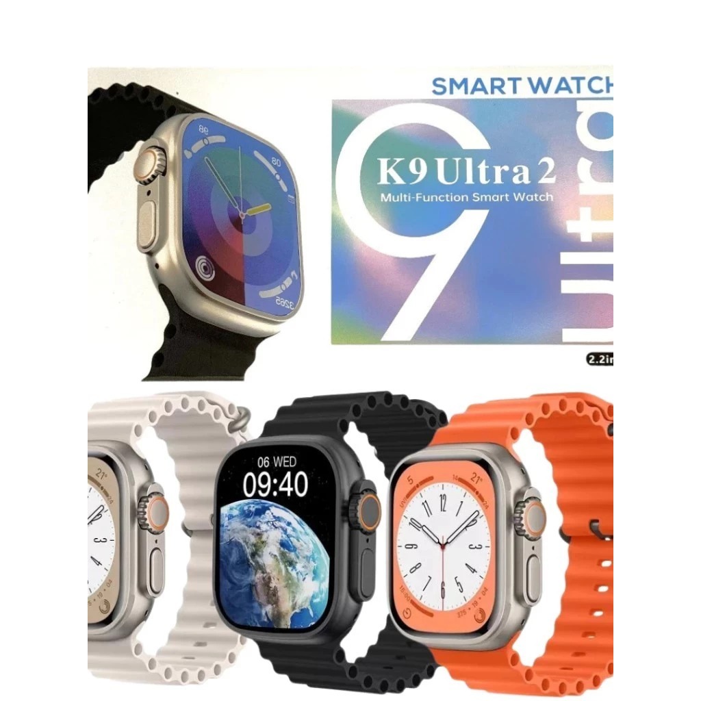 Smartwatch K9 Ultra 2 Série 9 Relógio Inteligente Duas Pulseiras 49mm ...