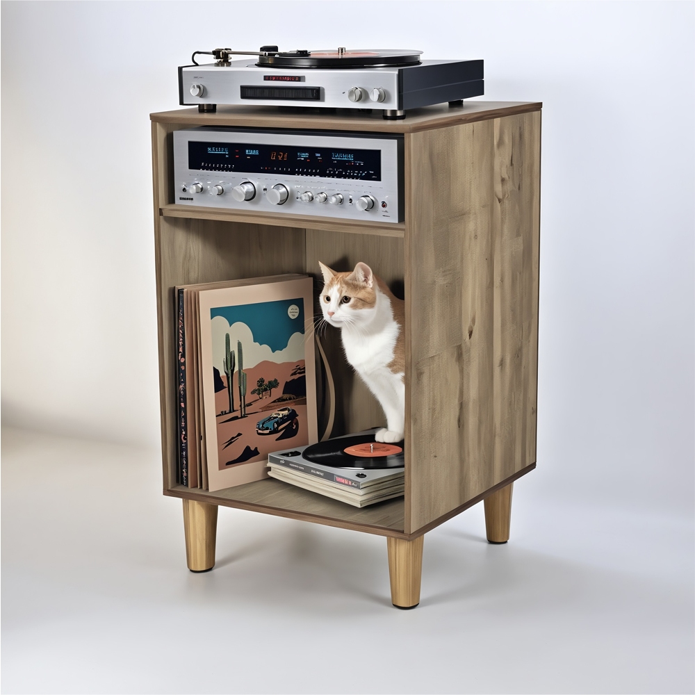 Móvel Cubo para Vitrola e Vinil LP Discos - com Nicho Extra | Shopee Brasil