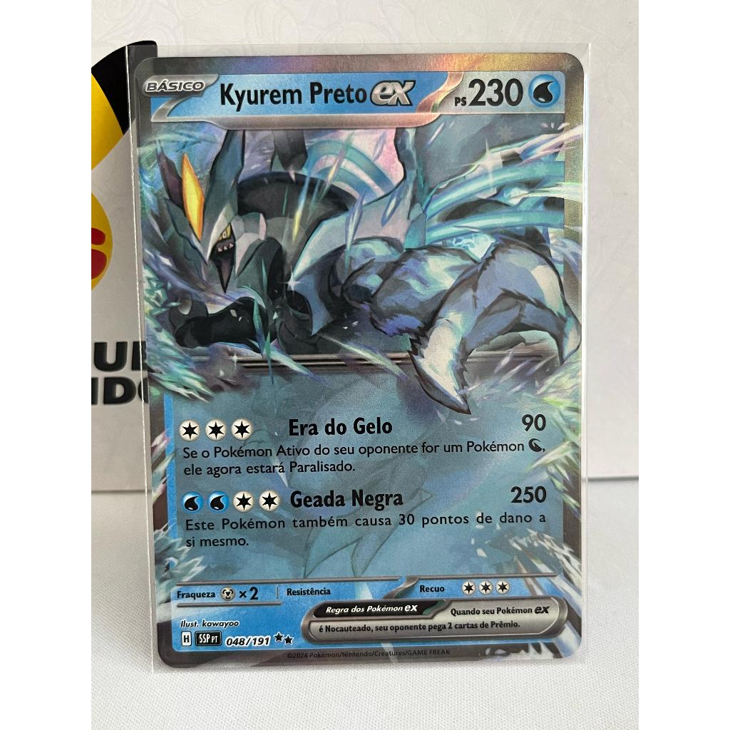 Carta Pokémon Kyurem Preto EX Ultra Rara Copag | Shopee Brasil