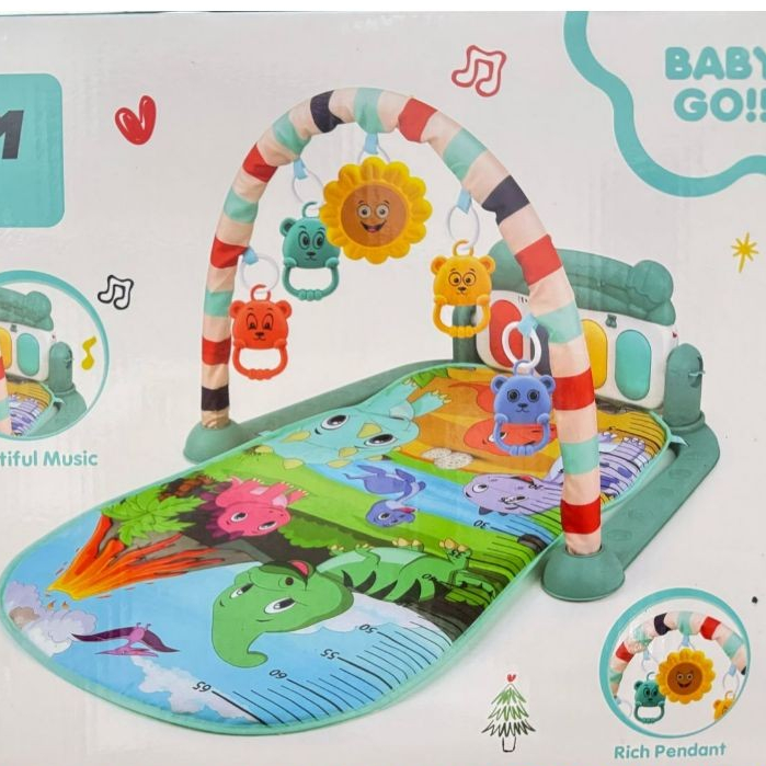 Tapete de Atividades Musical com Piano Interativo Ginásio com Som e Luz | Shopee Brasil