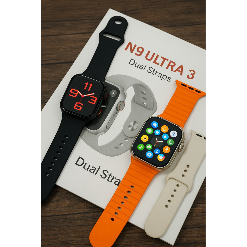 Smartwatch N9 Ultra 3 | Chamadas Bluetooth | Monitor Cardíaco | Kit 2 ...