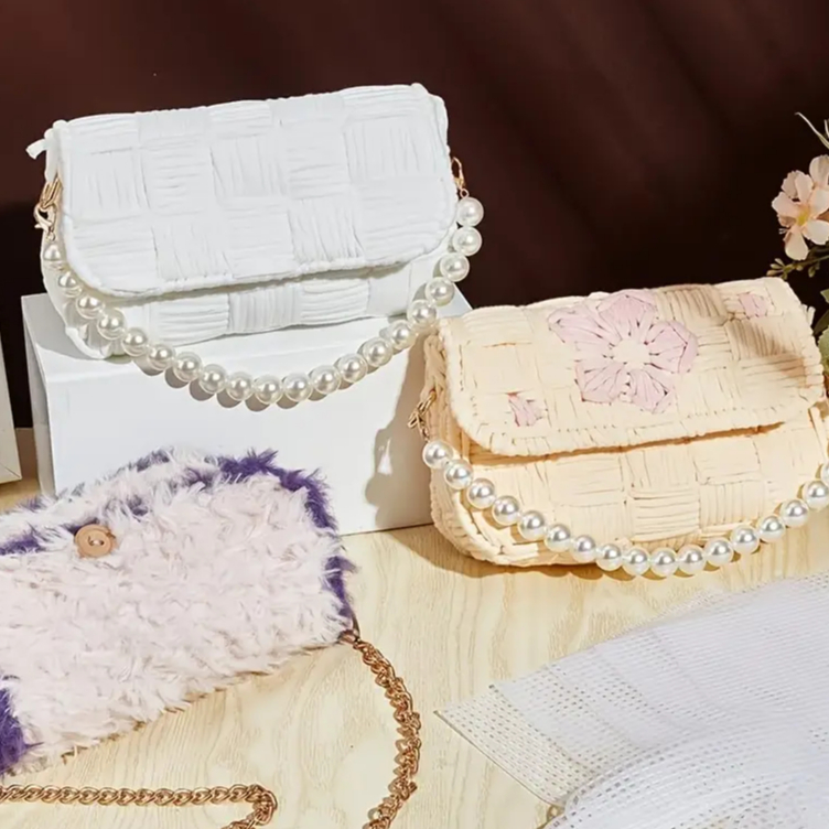 Tela Para Bordar Bolsa e Crochê - Malha Chenille Molde Estrutura Para Bolsa C/ Furo 3mm - Und ...