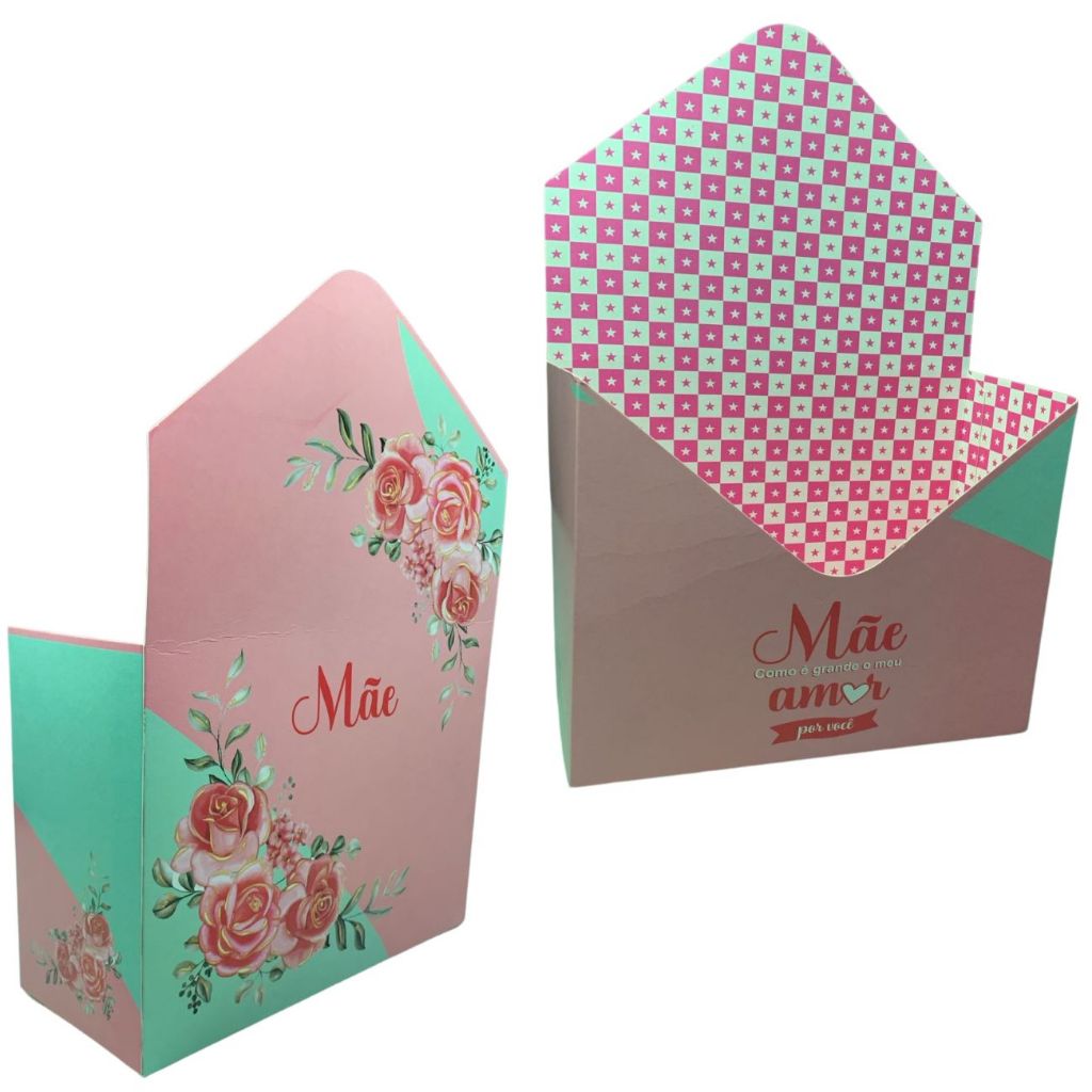 5 ou10 Cestas Envelope Dia das Mães,Namorados Modelo Carta para Flores ...