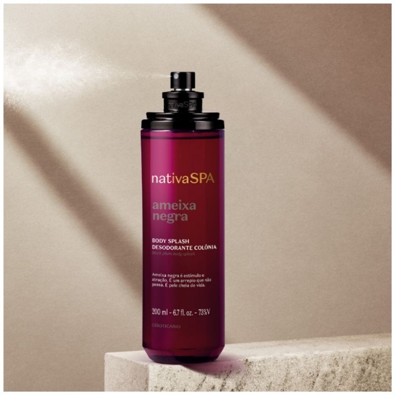 Body Splash NativaSPA Ameixa Negra, 200ml - O Boticário | Shopee Brasil