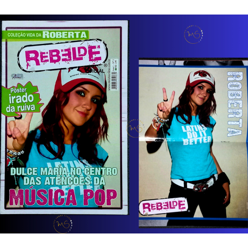 [Revista Pequena] Coleção Vida da Roberta Rebelde Oficial • Dulce Maria ...