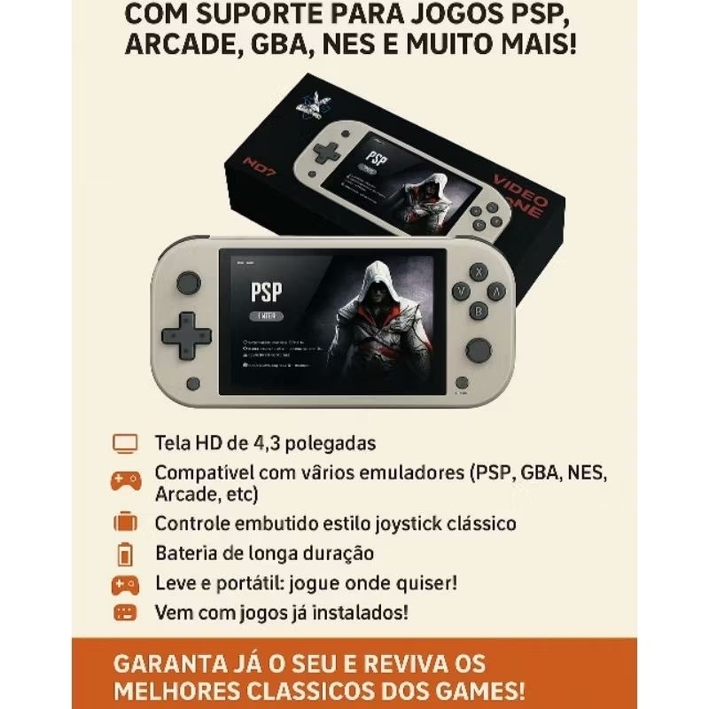 Vídeo game portátil m17 64 GB plus | Shopee Brasil