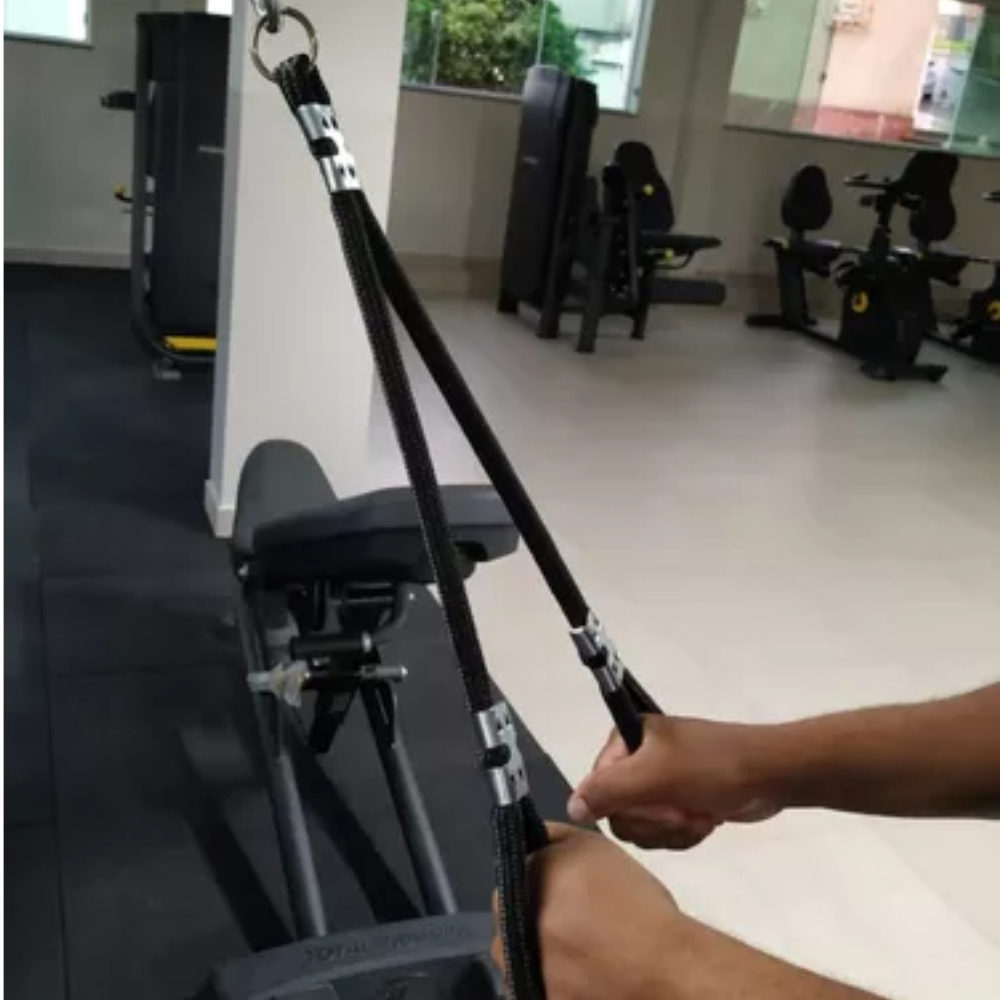 Puxador Tríceps Corda Academia Musculação Bíceps Ombro Crossover Polia ...