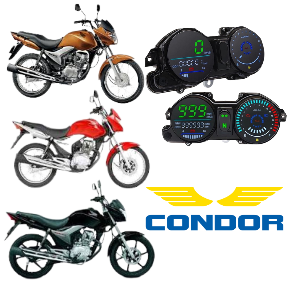 Painel Completo Instrumentos Condor Cg 150MIX Titan 2009/2013 Digital | Shopee Brasil