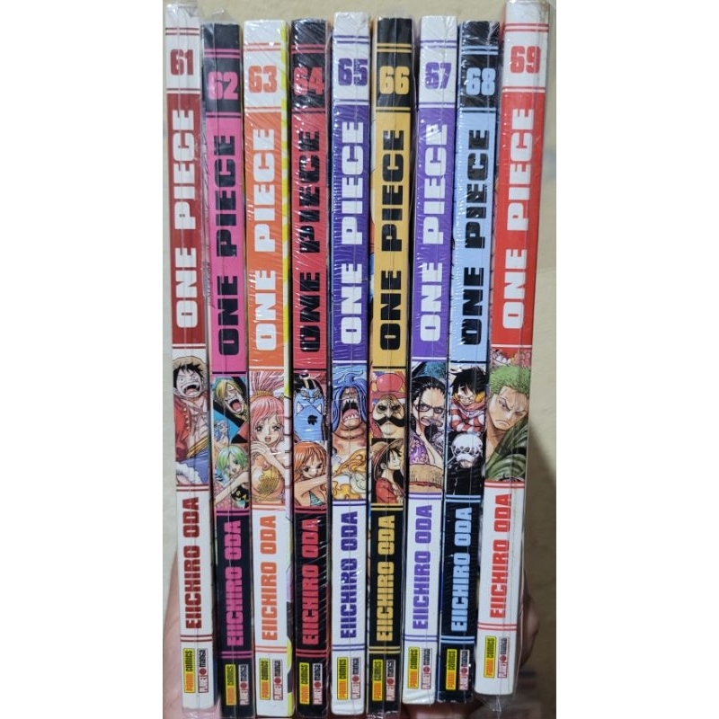 Mangá One Piece Vol.61,62,63,64,65,66,67,68 e 69 | Shopee Brasil