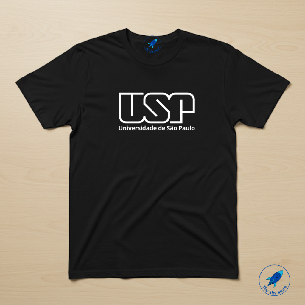 Camisa Camiseta Universicade USP São Paulo 100% Algodão | Shopee Brasil