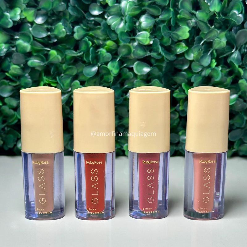 Gloss Laqueado Brilho Labial Glass Ruby Rose | Shopee Brasil