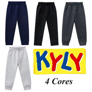 kit 3 calças moletom kyly calça moleton | Shopee Brasil