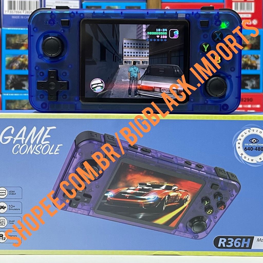 CONSOLE R36H NOVO PRONTA ENTREGA 18 MIL JOGOS PRODUTO JÁ NO BRASIL | Shopee Brasil
