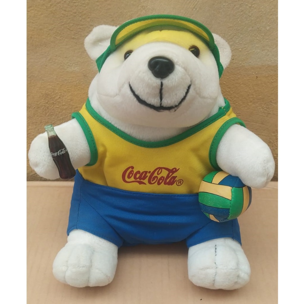 Antigo Urso polar, pelúcia, da CBF_Coca Cola, Olimpíadas 2012, mascote ...