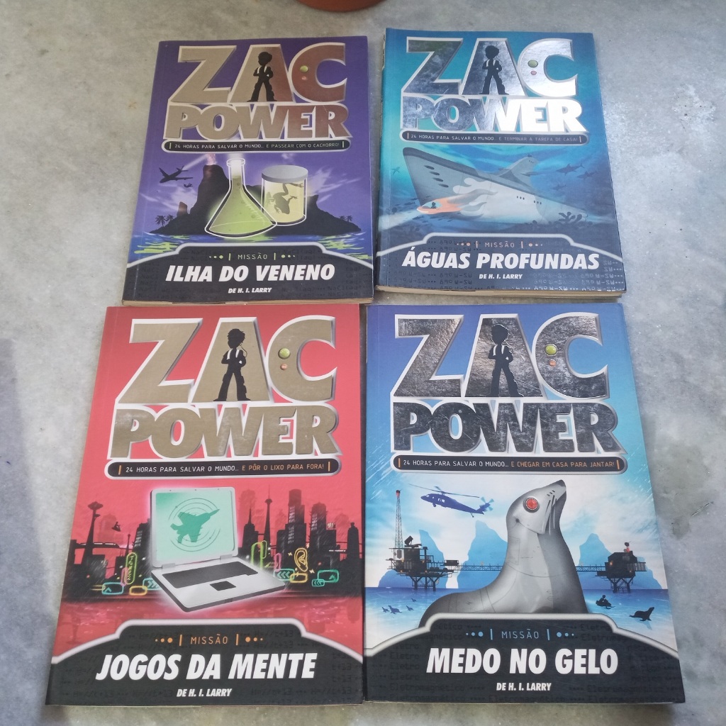 Livro: Série Zac Power - H. I. Larry (leia a descrição) | Shopee Brasil