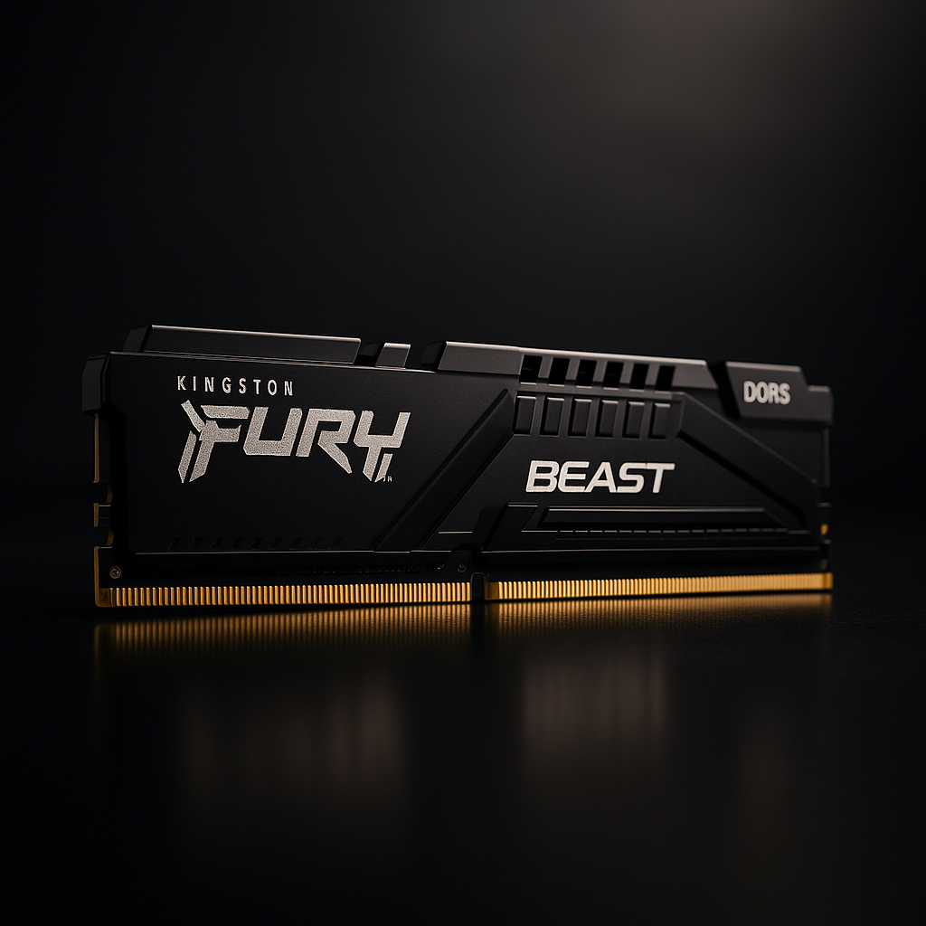 Memória RAM Kingston Fury Beast DDR5 8GB 5200MHz - Preto (KF552C40BB-8) | Shopee Brasil