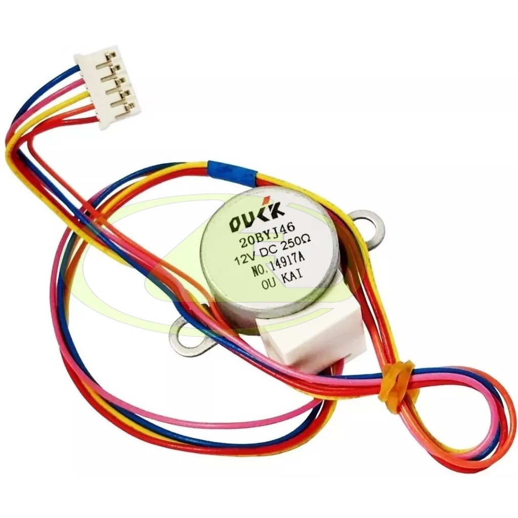 MOTOR DE PASSO 12V DC25O OHM PARA AR CONDICIONADO FLAP ENCODER ALETAS ...