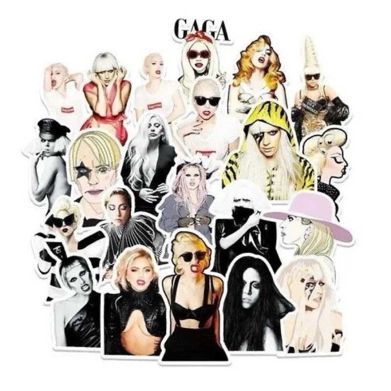 25/50/100 pcs stickers figurinhas adesivos de LADY GAGA | Shopee Brasil