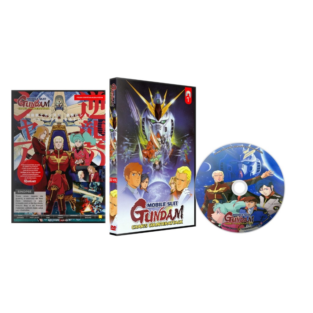 Dvd Mobile Suit Gundam Chars Counterattack (1988) Hd | Shopee Brasil