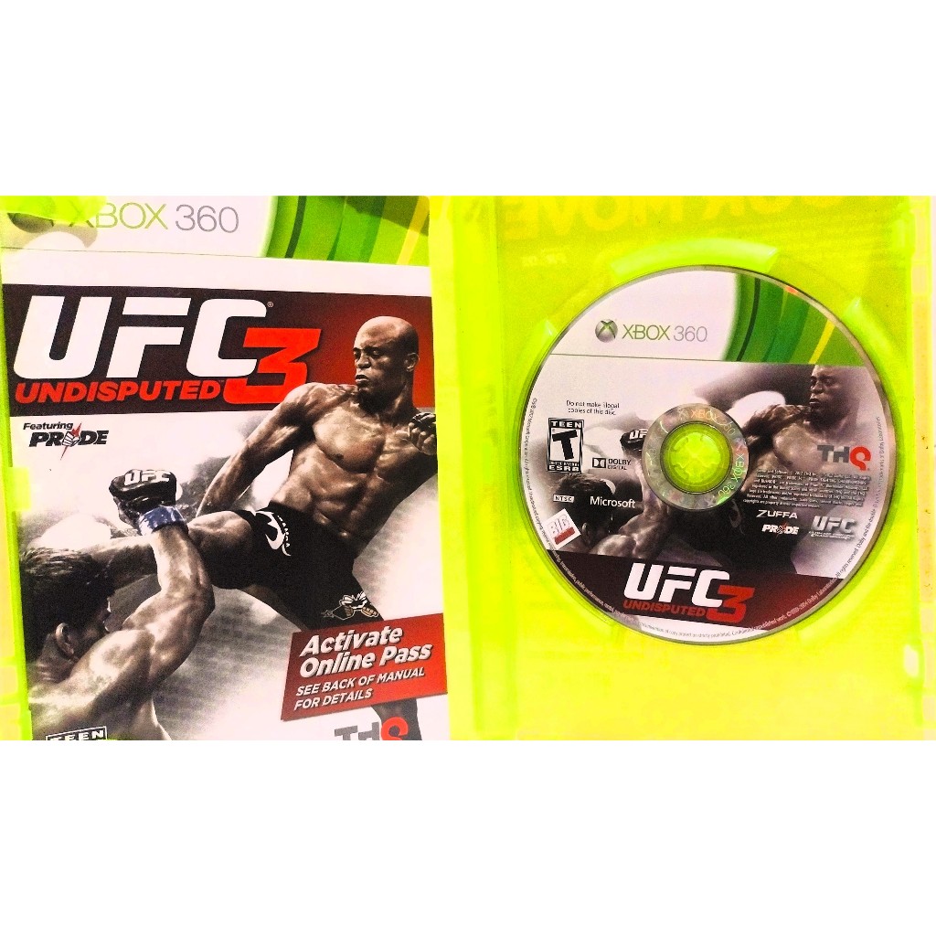 Jogo UFC 3 Undisputed Original Xbox 360 Mídia Física em Português PT-BR ...